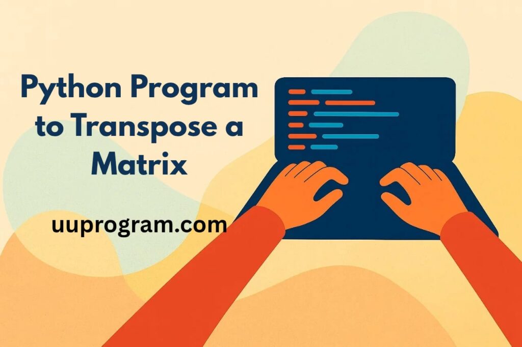Write a Python Program to Transpose a Matrix - uuprogram.com